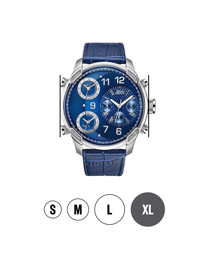 Jbw Men's G4 Diamond (1/6 ct.t.w.) Stainless Steel Watch - Macy's