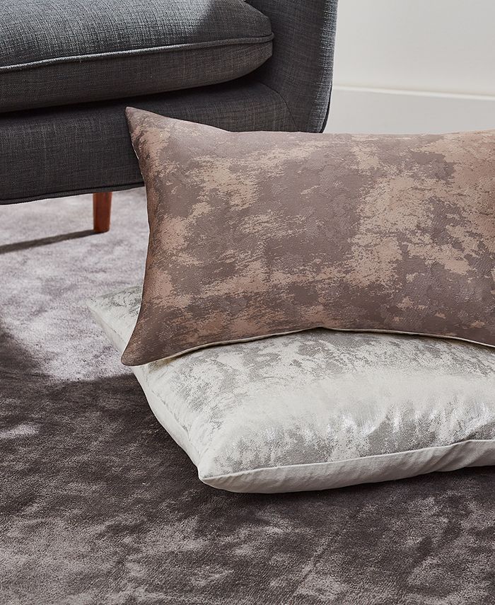 Sunham Metallic Velvet 22" x 22" Decorative Pillow - Macy's