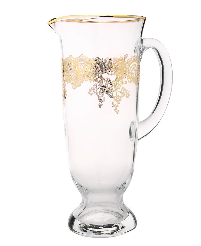 Classic Touch Water Pitcher with 24K Rich Gold Design - Macy's