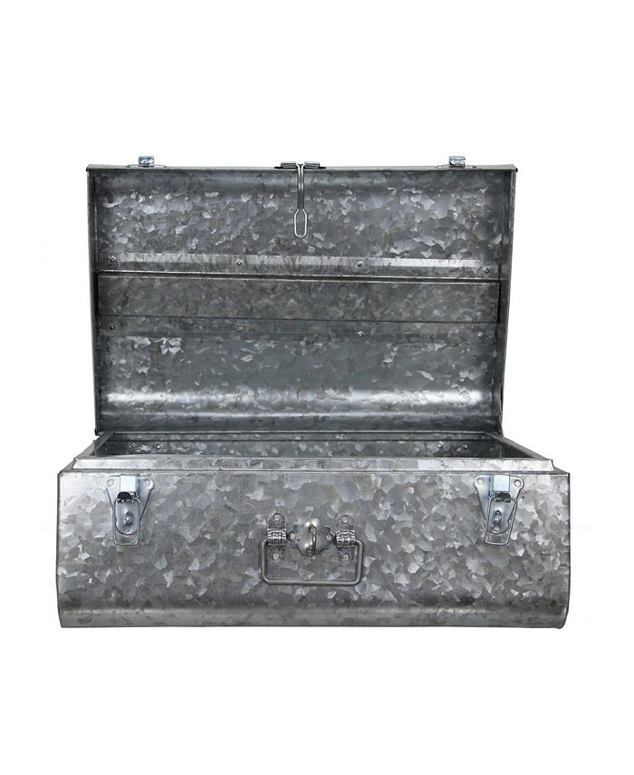 Brewster Home Fashions Hillard Large Galvanized Silver Case - Macy's