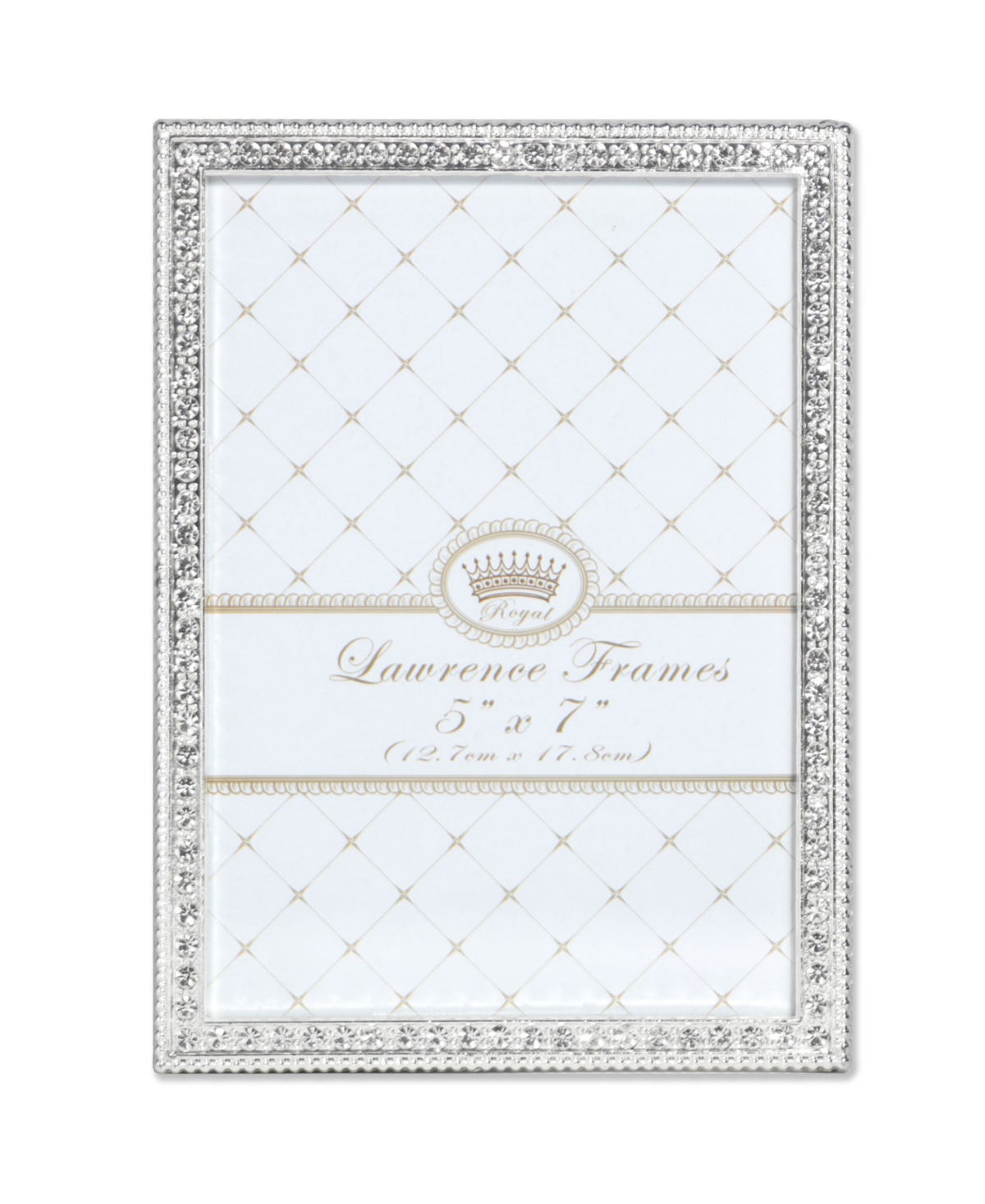 Click here for Lawrence Frames Sarah Silver Metal Frame with Crys... prices