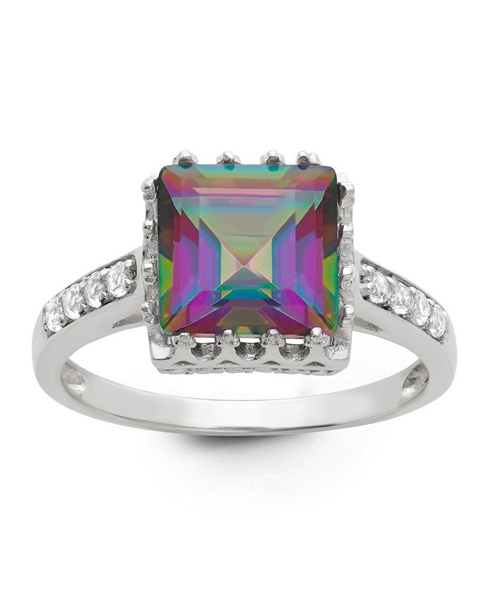 Macy's Sterling Silver Multi Color Ring - Macy's