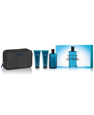 Davidoff Men's 4-Pc. Cool Water Man Eau de Toilette Gift Set - Macy's