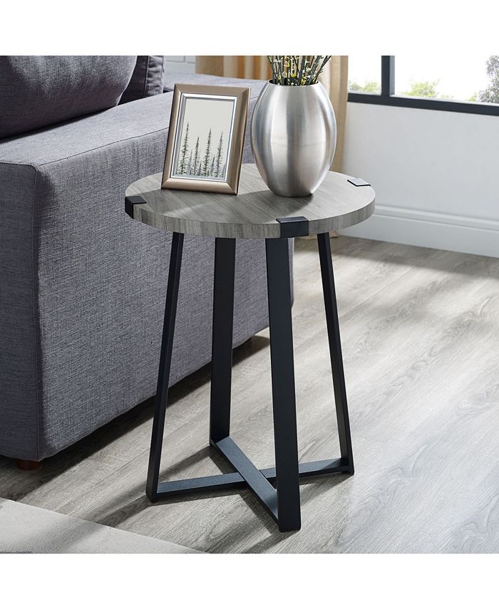 Walker Edison Rustic Side Table - Macy's