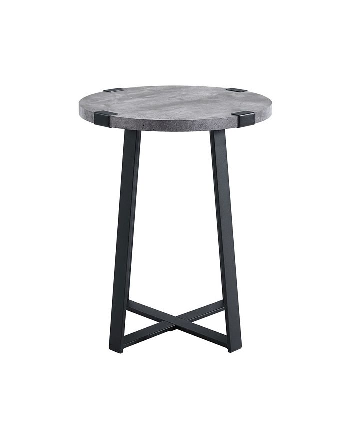 Walker Edison Rustic Side Table - Macy's