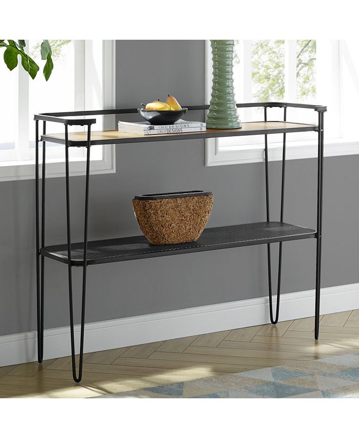 Walker Edison 42" Industrial Entryway Table - Macy's