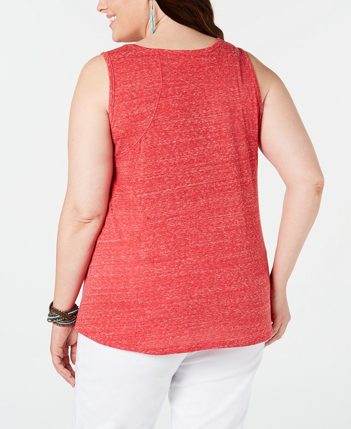 Style & Co Plus Size Graphic Tank Top, Created for Macy's - Macy's