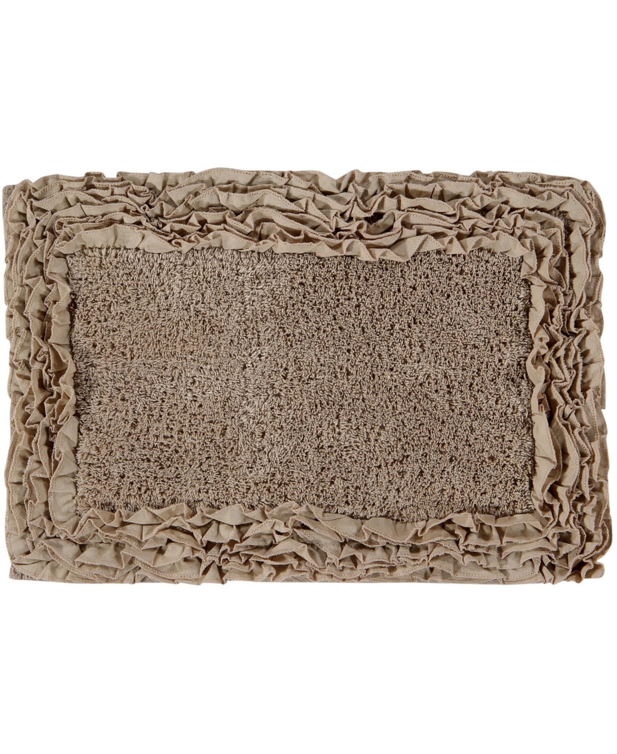 Click here for Better Trends Ruffle Bath Rug  21 x 34 - Open Beig... prices