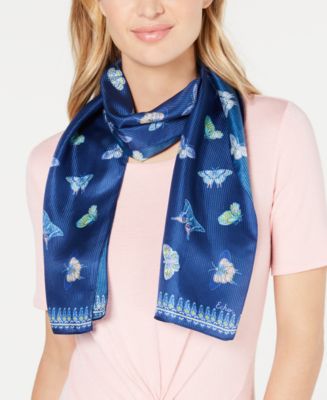 Echo Butterfly-Print Silk Oblong Scarf - Macy's