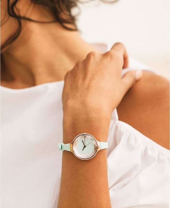 RUMBATIME Orchard Gem Mint Silicone Band Watch - Macy's