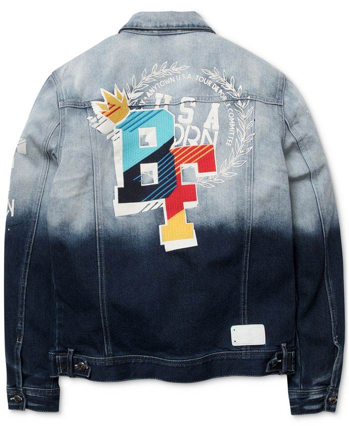 Born Fly Men's Big & Tall Graphic Trucker Jacket - Macy's