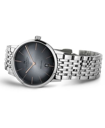 Hamilton Men's Swiss Automatic American Classic Intra-Matic Stainless ...