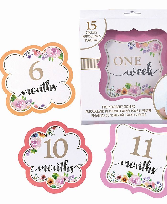 Lillian Rose Baby Belly Stickers, Set of 1-15 - Macy's