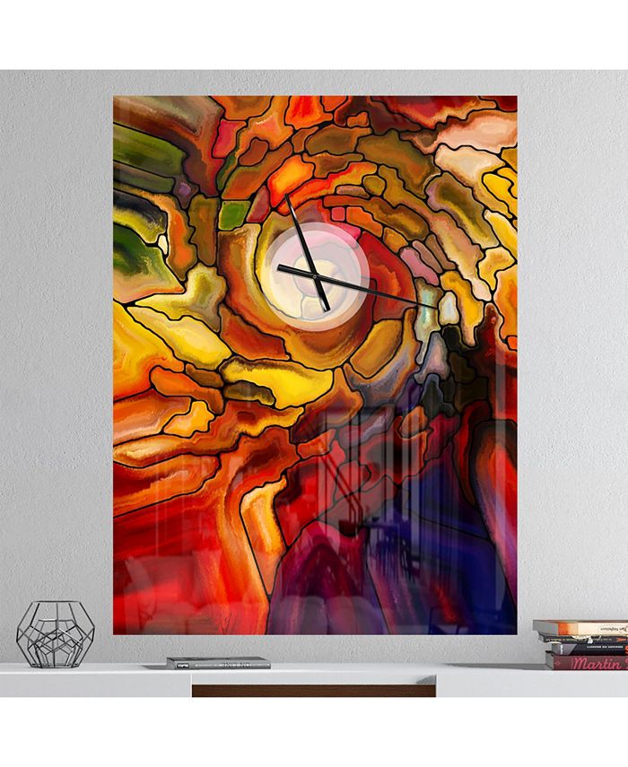 Design Art Designart Oversized Modern Metal Wall Clock - Macy's