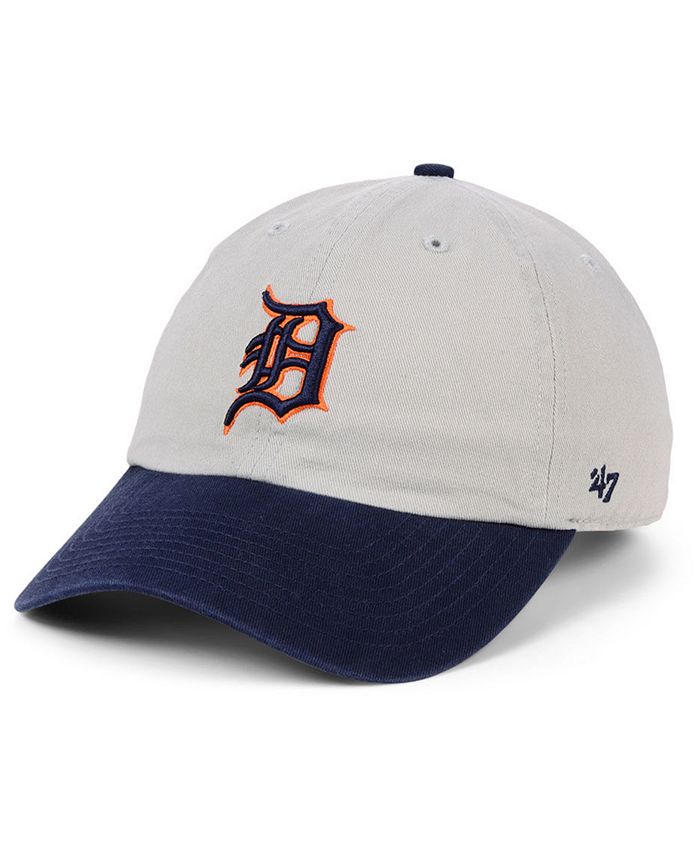 '47 Brand Detroit Tigers Gray 2-Tone CLEAN UP Cap - Macy's