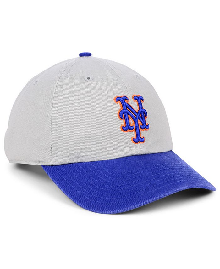 '47 Brand New York Mets Gray 2-Tone CLEAN UP Cap - Macy's