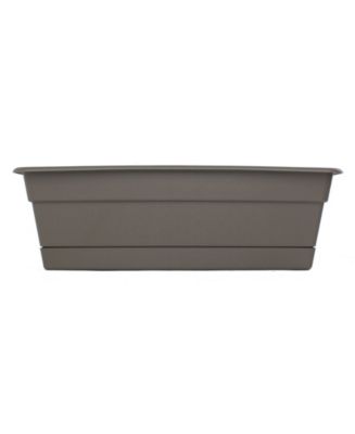 Bloem Dura Cotta 30" Window Box Planter with Tray - Macy's