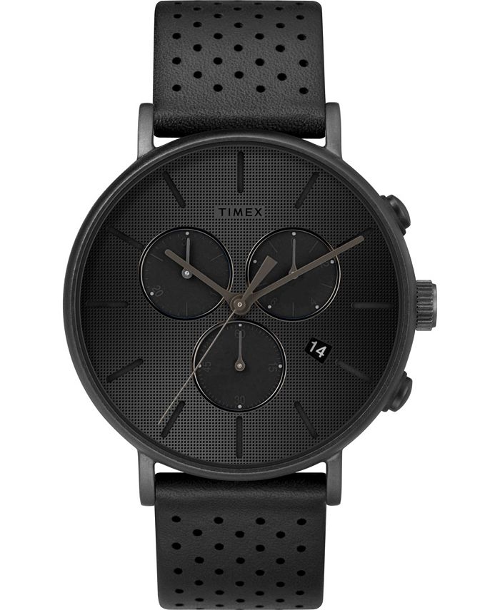 Timex Boutique Timex Fairfield Chronograph Supernova 41mm Leather Strap ...