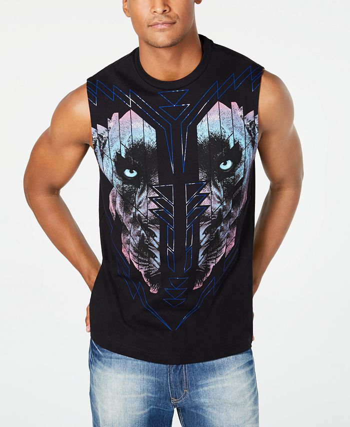 Sean John Men's Panther Graphic Muscle Tank - Macy's