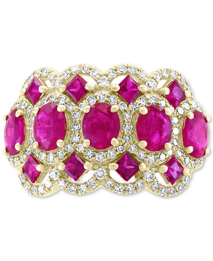 EFFY Collection EFFY® Ruby (2-3/4 ct. t.w.) & Diamond (5/8 ct. t.w ...