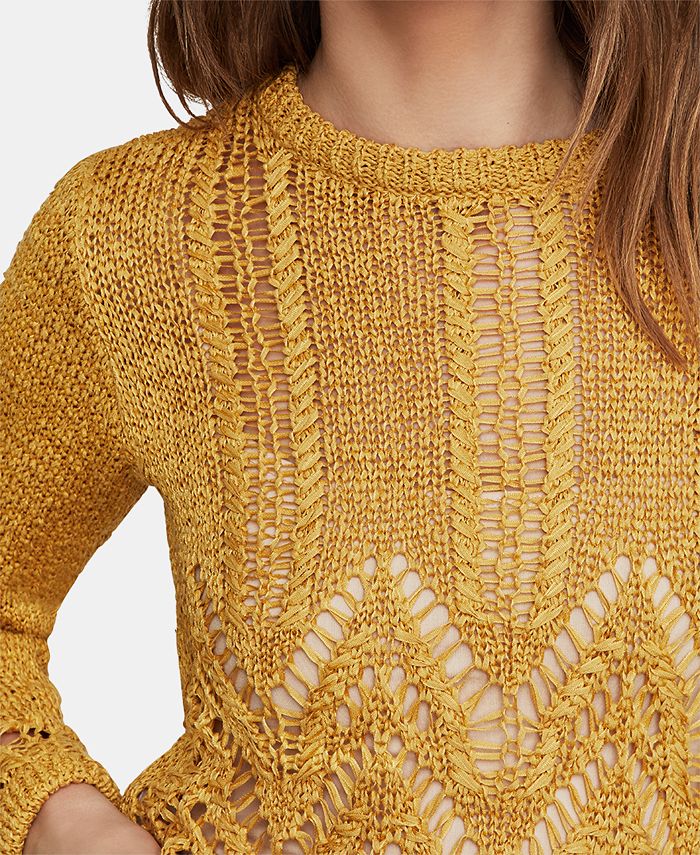 BCBGMAXAZRIA Textured Chevron Sweater - Macy's