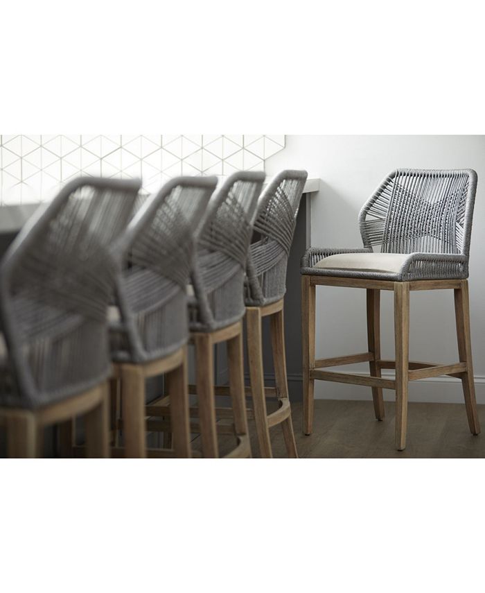 Star International Furniture Essentials for Living Loom Barstool - Macy's