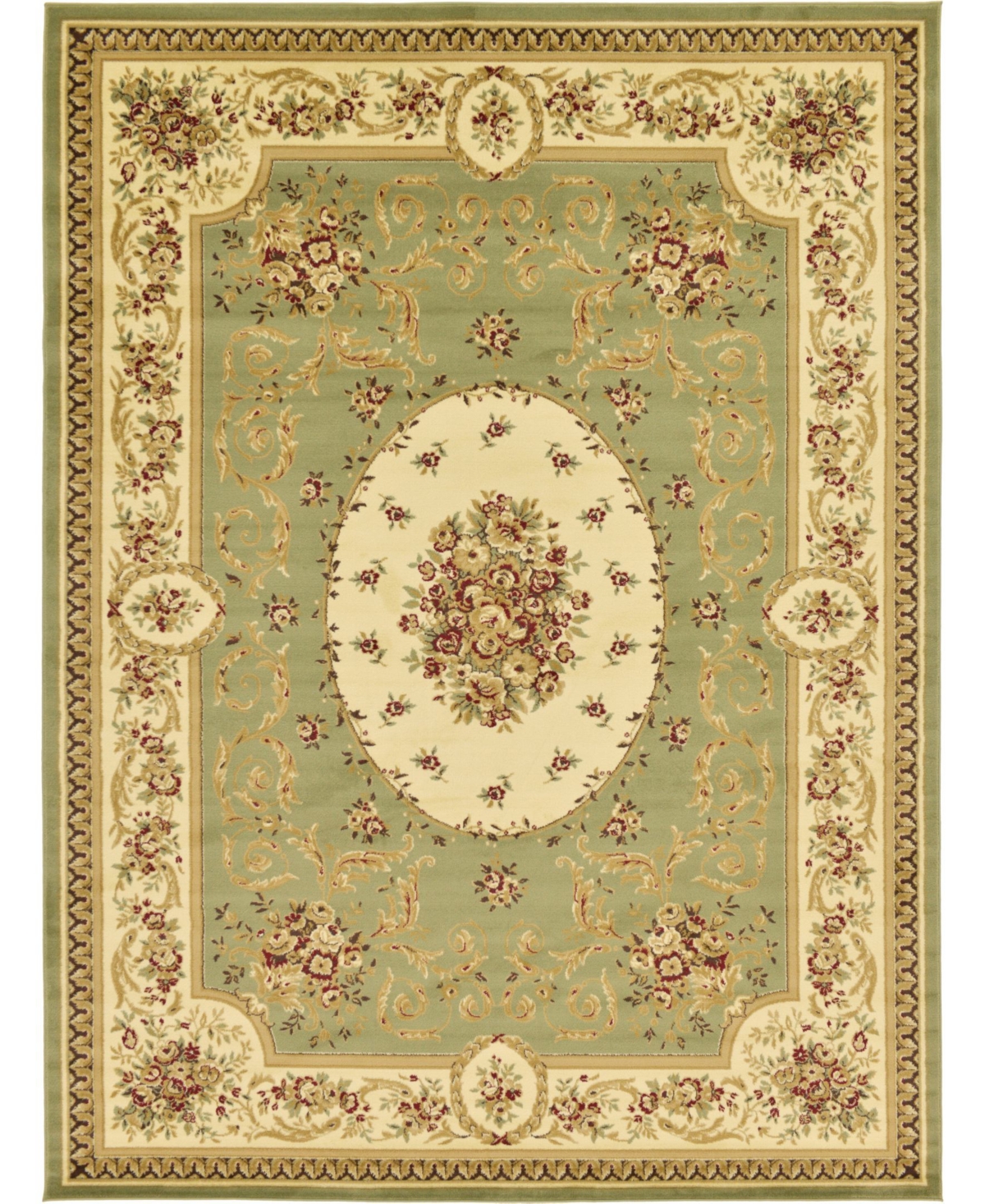 Click here for Bayshore Home Belvoir Blv4 9 x 12 Area Rug - Green prices