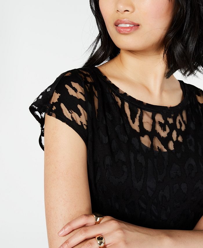 Bar III Burnout Top, Created for Macy's - Macy's