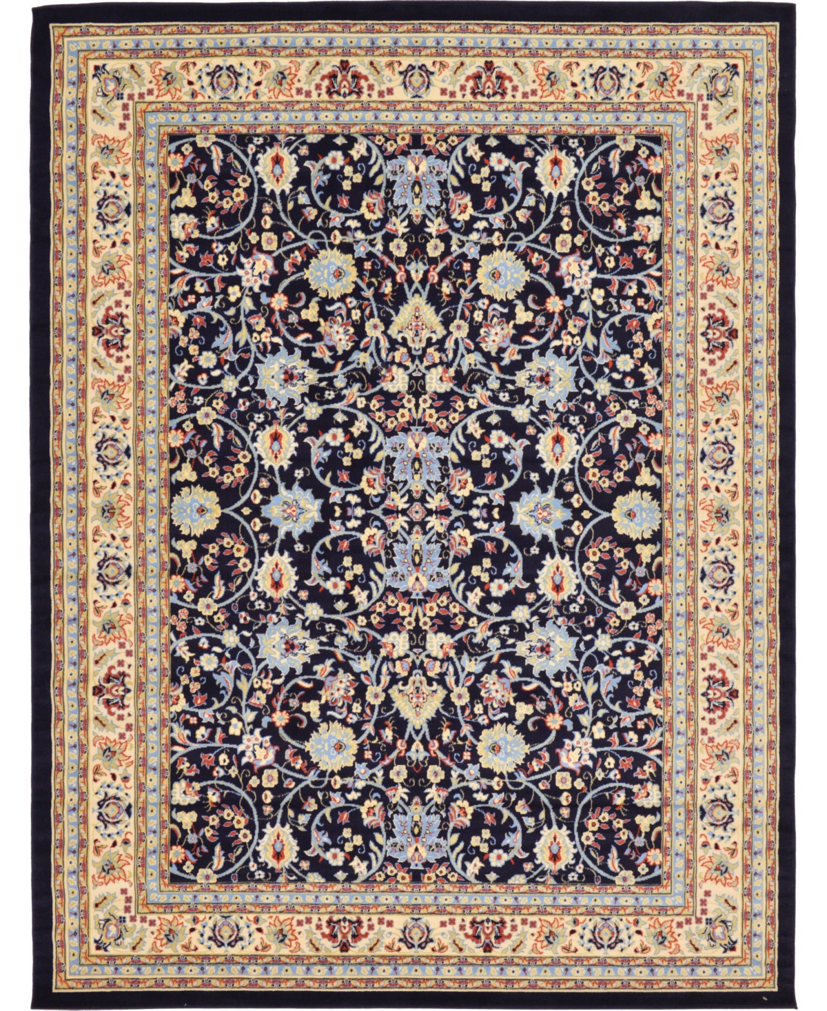 Click here for Bayshore Home Arnav Arn1 9 x 12 Area Rug - Navy Bl... prices