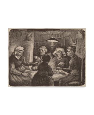 Vincent Van Gogh 'Potato Eaters' Canvas Art - 47" x 35" - Macy's
