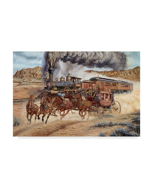 Trademark Global Les Ray 'Reluctant For Progress' Canvas Art - 32" x 22 ...