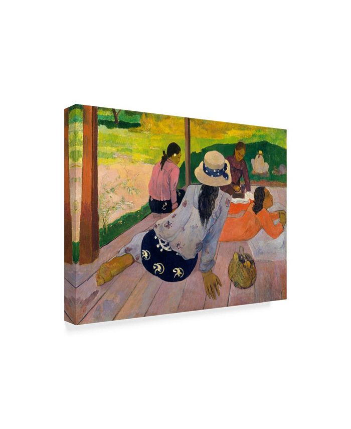 Trademark Global Paul Gauguin 'The Siesta' Canvas Art - 19" x 14" - Macy's