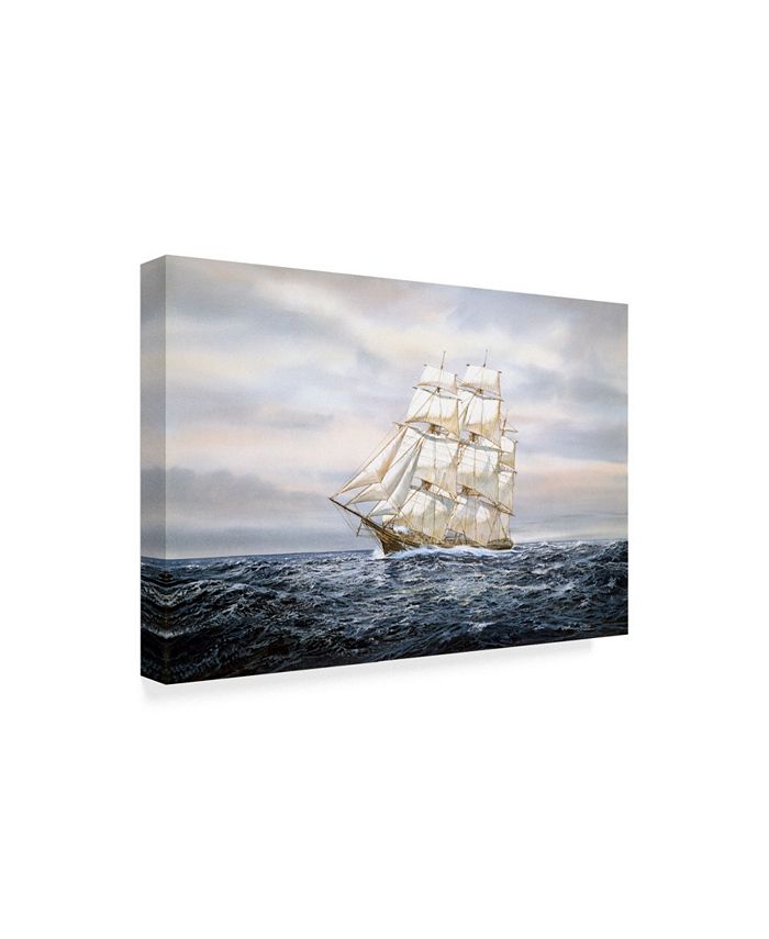 Trademark Global Jack Wemp 'Clipper Ship' Canvas Art - 47" x 30" - Macy's