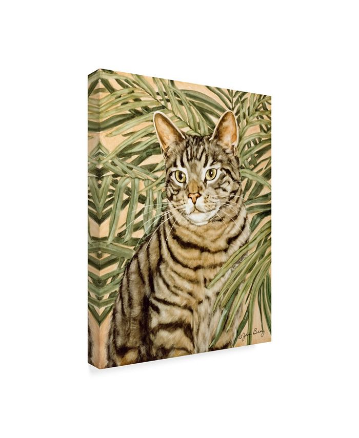 Trademark Global Jan Benz 'Tiger Domestic' Canvas Art - 14" x 19" - Macy's