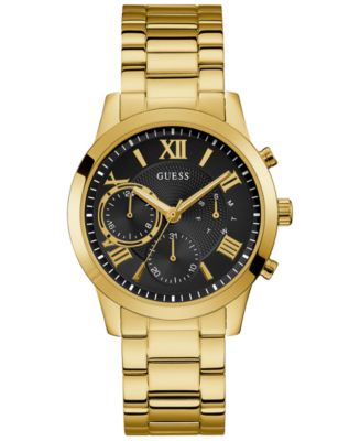 GUESS Men's Gold-Tone Stainless Steel Bracelet Watch 40mm - Macy's