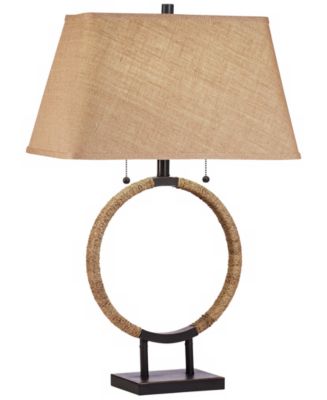 Pacific Coast Metal Circle with Rope Wrapping Table Lamp - Macy's