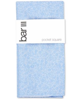 Bar III Men's Floral Jacquard Pocket Square, Created for Macy's - Macy's