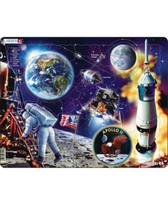 Larsen Apollo 11 Educational Jigsaw Puzzle 50 Piece Tray Frame Style ...