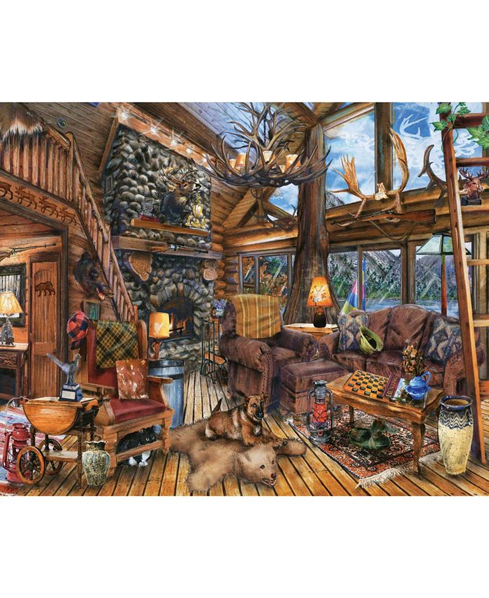 Springbok Puzzles The Hunting Lodge 1000 Piece Jigsaw Puzzle - Macy's