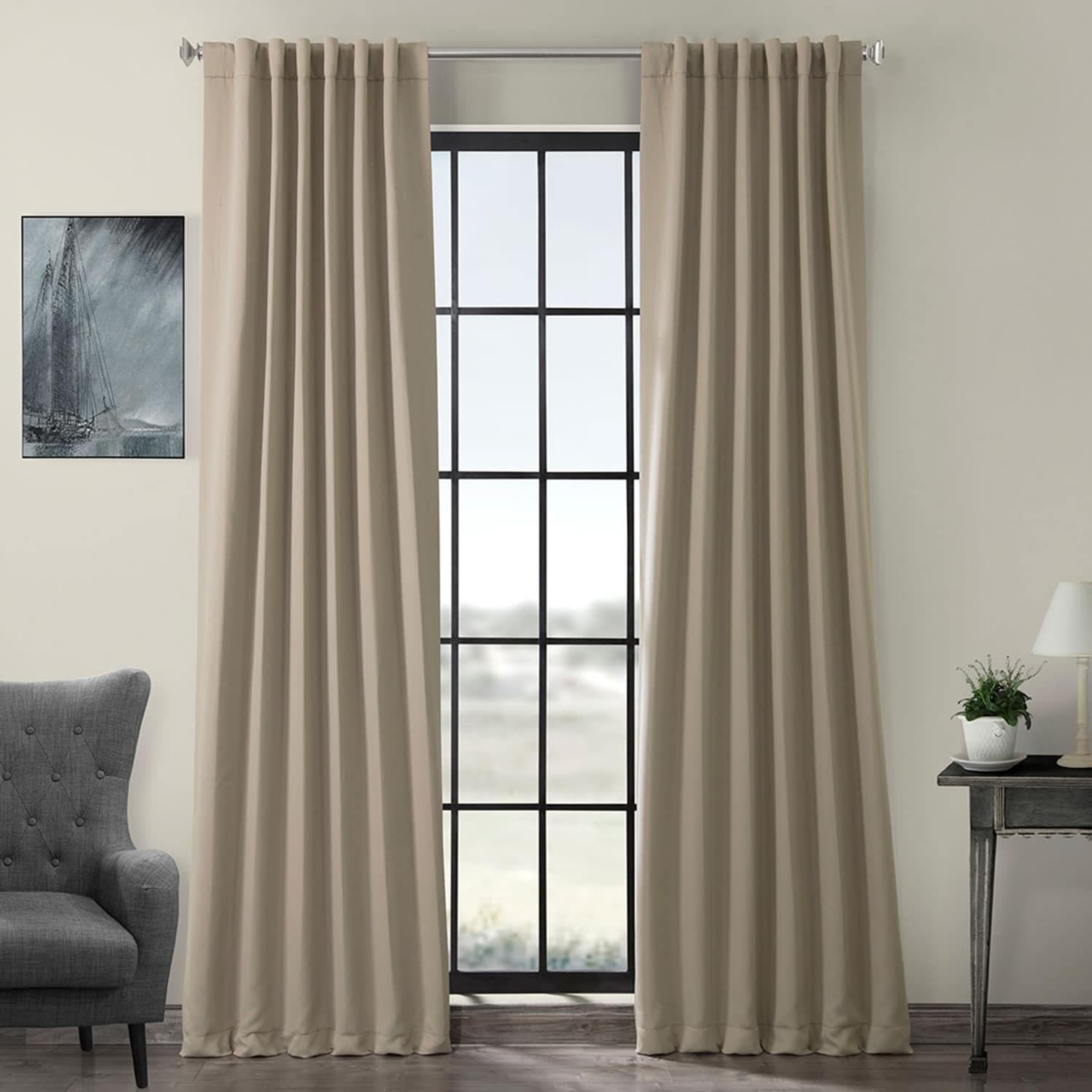 Click here for Half Price Drapes Room Darkening Curtain - Classic... prices