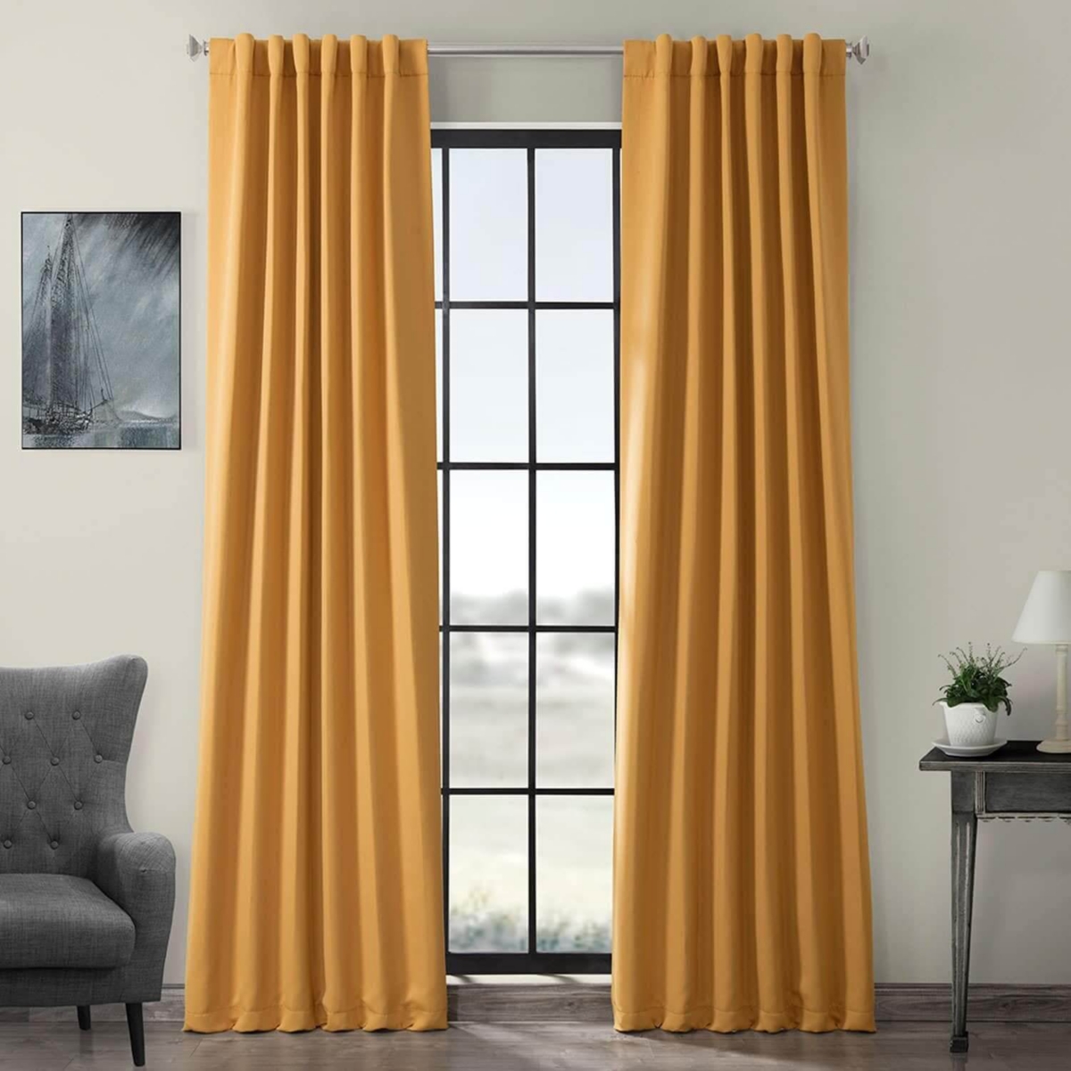 Click here for Half Price Drapes Room Darkening Curtain - Marigol... prices