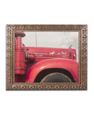 Jason Shaffer 'Mack Truck' Ornate Framed Art - 14" x 11" - Macy's