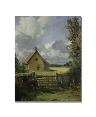 John Constable 'Cottage in a Cornfield' Canvas Art - 32" x 26" - Macy's