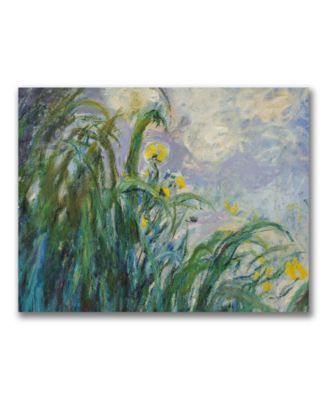 Claude Monet 'The Yellow Iris' Canvas Art - 24" x 18" - Macy's