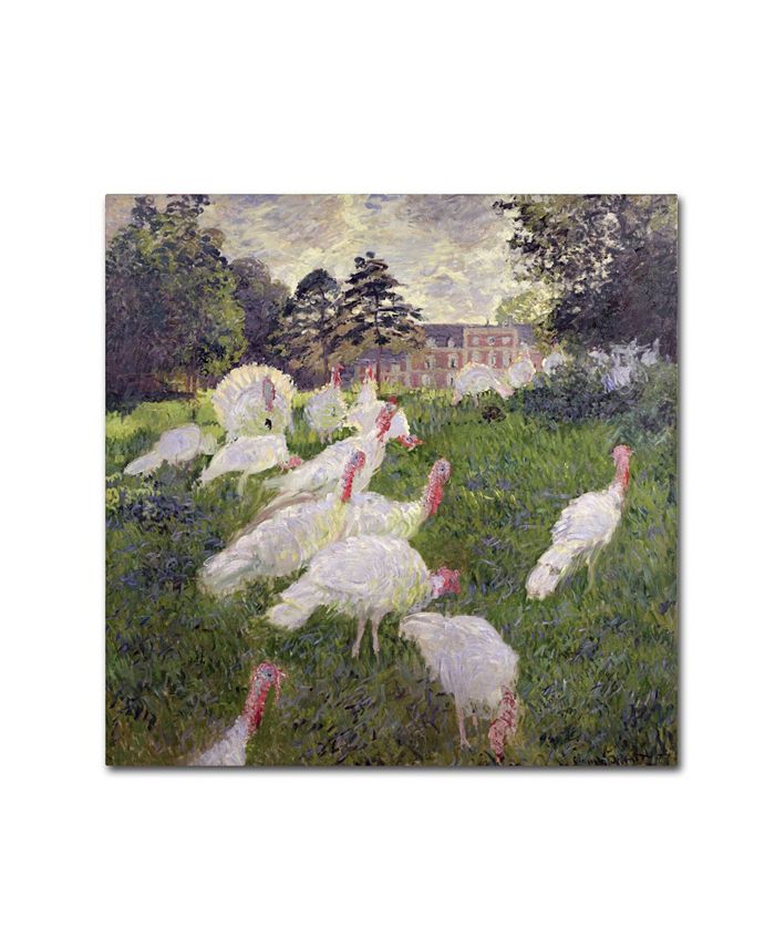 Trademark Global Claude Monet 'The Turkeys at the Chateau' Canvas Art ...