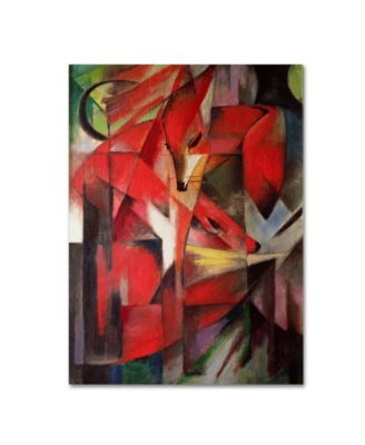 Franz Marc 'The Fox 1913' Canvas Art - 14" x 19" - Macy's