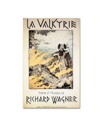 Richard Wagner 'Poster of the Valkyrie' Canvas Art - 32" x 22" - Macy's
