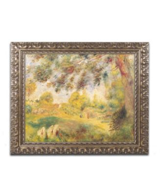 Trademark Global Pierre Auguste Renoir 'Spring Landscape' Ornate Framed ...