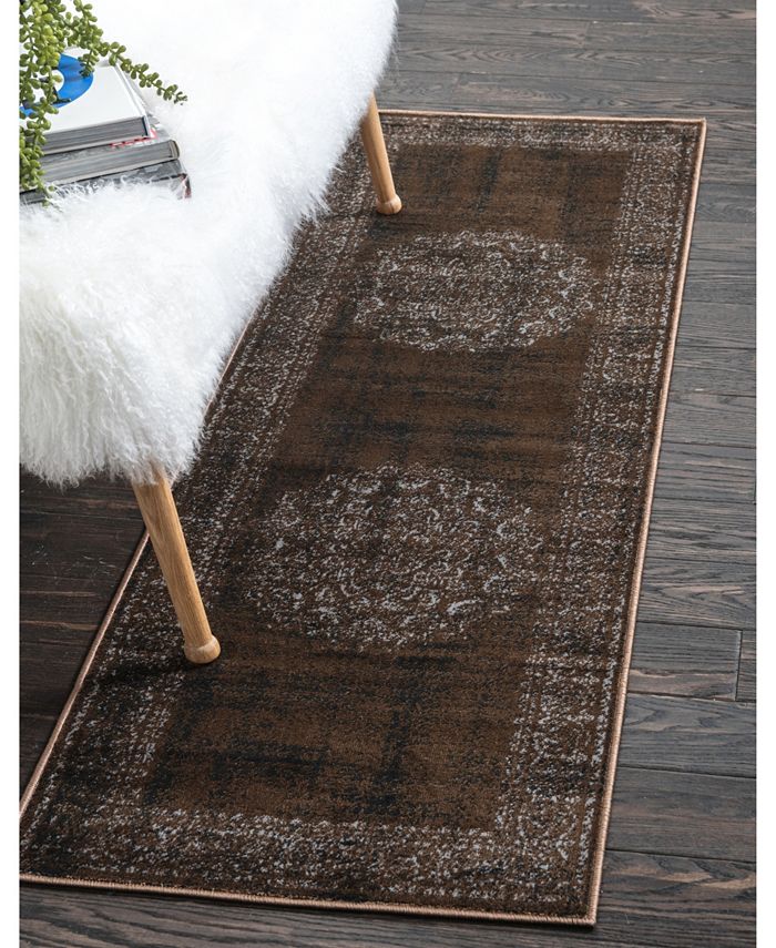 Bayshore Home CLOSEOUT! Linport Lin5 2' x 6' Runner Area Rug - Macy's