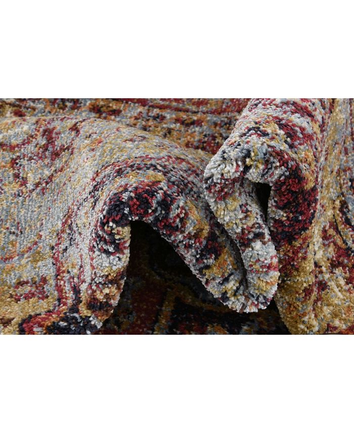 Bridgeport Home Ananta Ana4 Rust Red 5' x 8' Area Rug - Macy's
